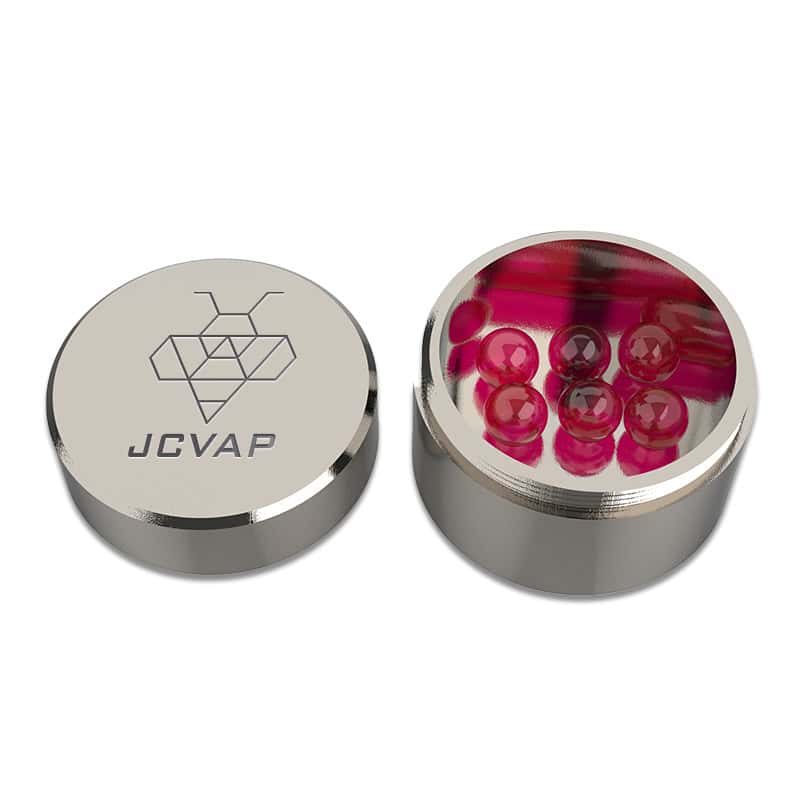 JCVAP Authentic Ruby Terp Pearls 6 pcs for Dab with Titanium Rio Jar ...